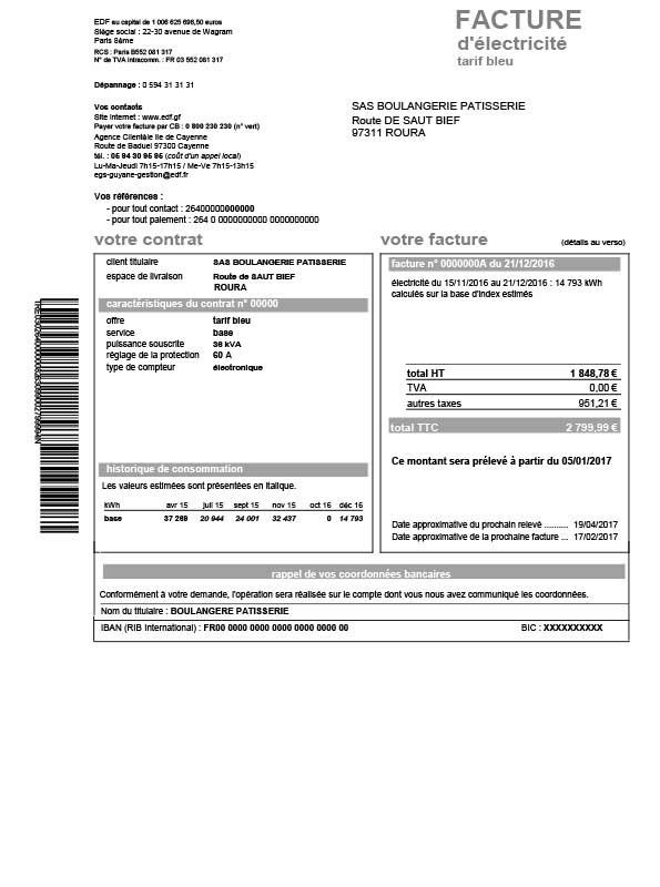 Comprendre votre facture | EDF Guyane